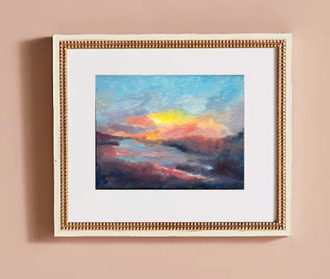 Limited Edition Print: "hudson River Sunrise" by Delaware Artist ...