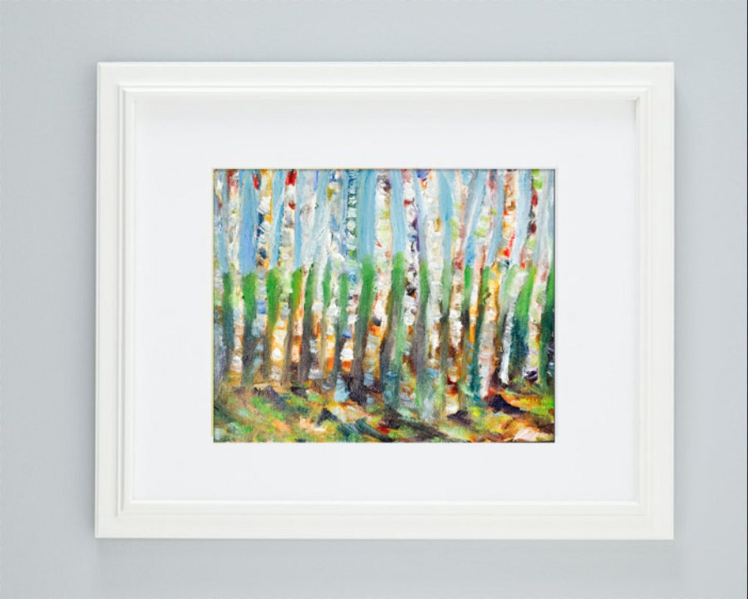 Limited Edition Print: "birch Forest" by Delaware Artist Stephanie ...