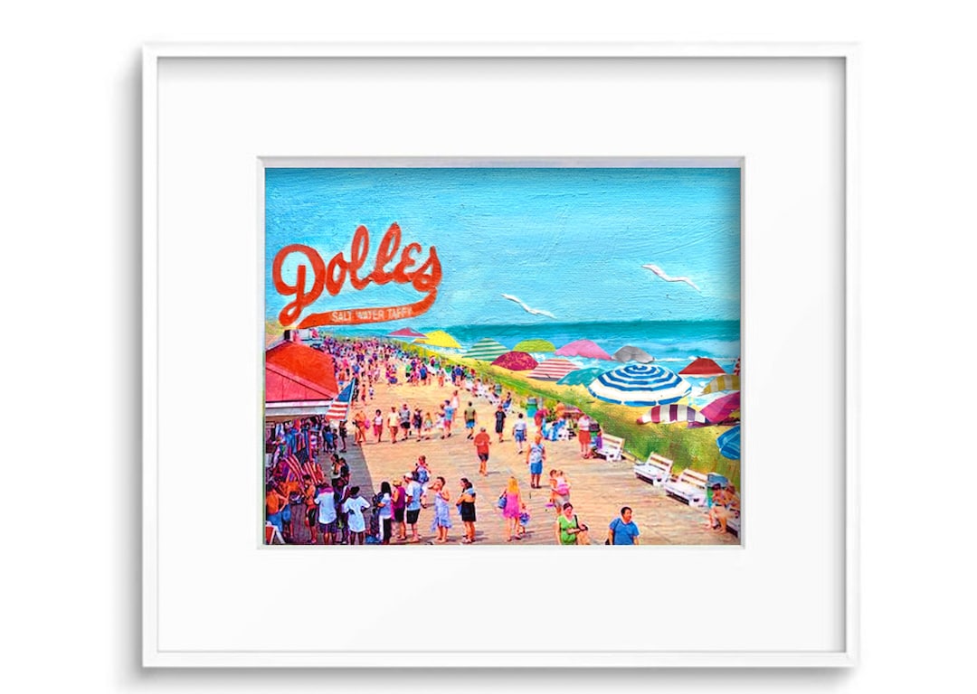 LIMITED EDITION PRINT: "rehoboth Beach, 1985" by Delaware Artist ...