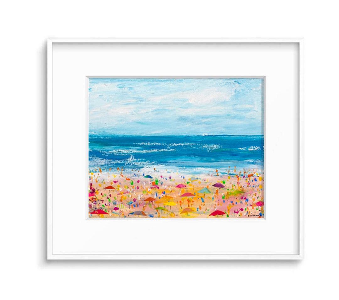LIMITED EDITION PRINT: "jersey Beach Scape" by Delaware Artist ...