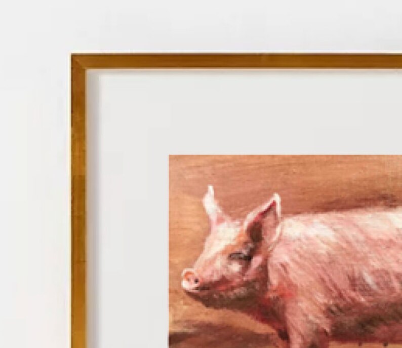 LIMITED EDITION PRINT: barnyard Pig by Delaware - Etsy