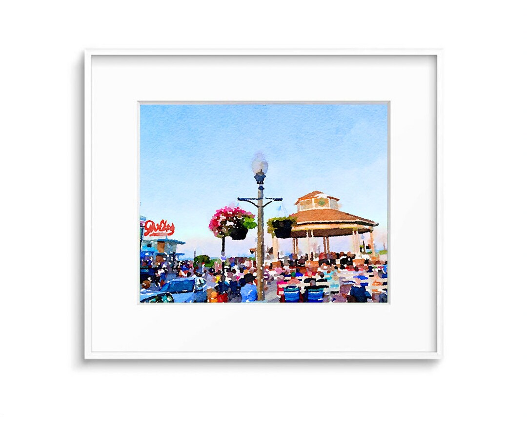 LIMITED EDITION PRINT: "rehoboth Beach Bandstand" by Delaware Artist ...