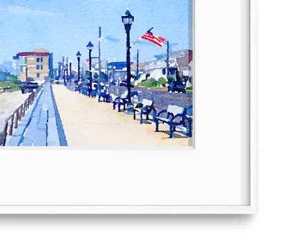 LIMITED EDITION PRINT: "brigantine Beach-north End" by Delaware Artist ...
