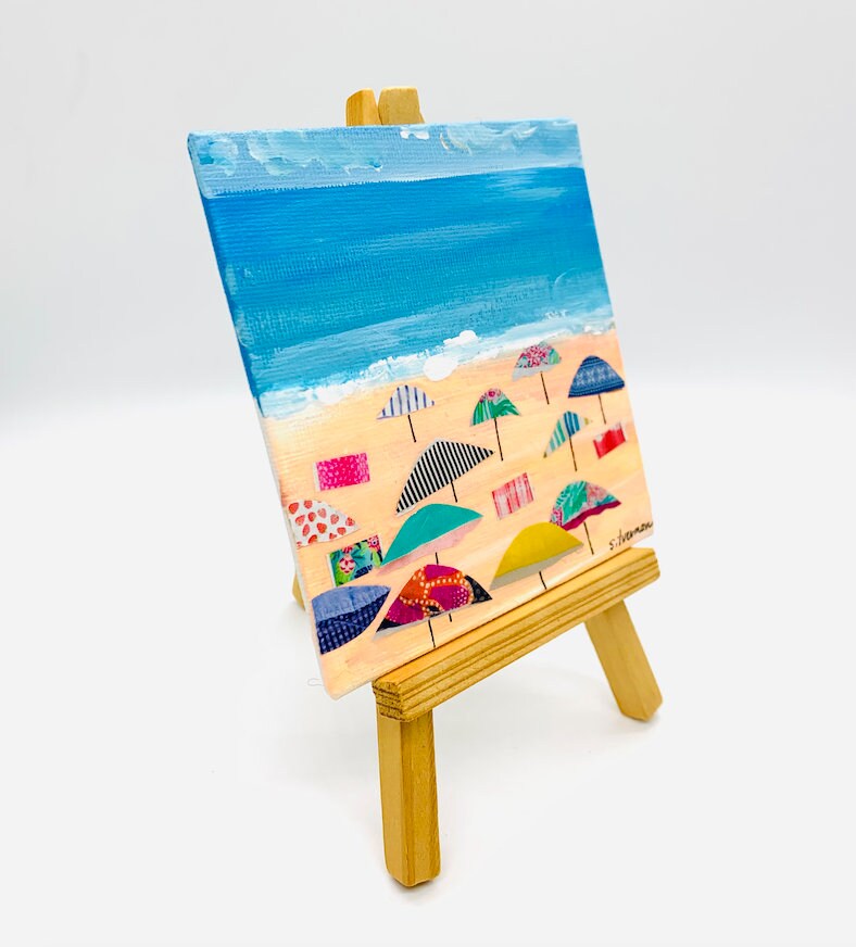 ORIGINAL MINIATURE ART miniature Beach Scape on | Etsy