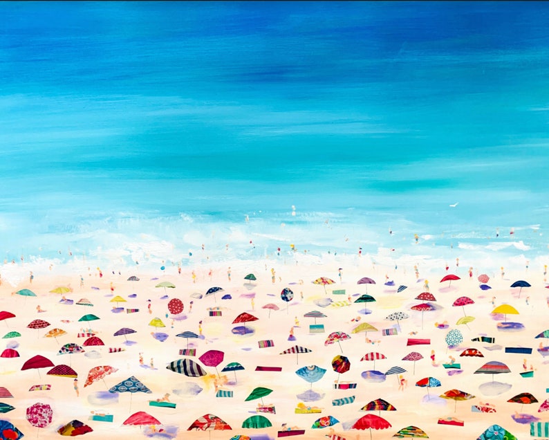 LIMITED EDITION PRINT: "beach Day" by Delaware Artist Stephanie ...