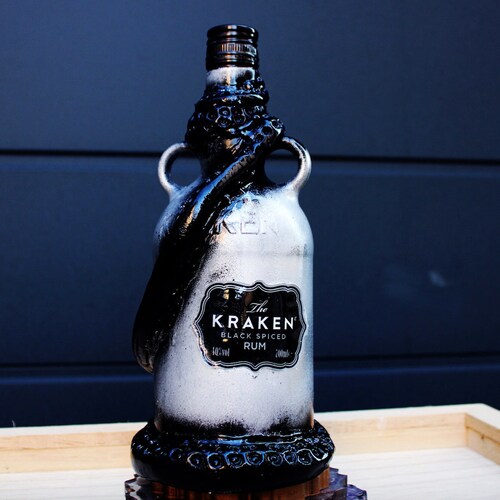 The Bloody Kraken Original Handmade Customized Kraken Bottle - Etsy
