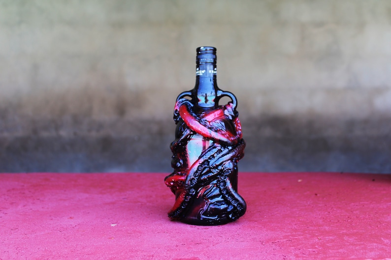 The Yo-ho-ho Kraken Original Handmade Customized Kraken Bottle free Gift Wrapping EMPTY - Etsy