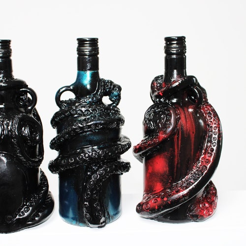 The Three Krakens 3 Original Kraken Bottles the Bloody - Etsy