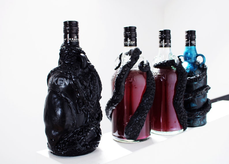 The Kraken Original Handmade Customized Kraken Bottle Free | Etsy