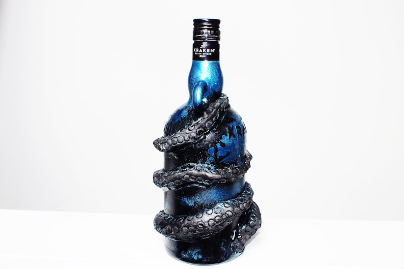 The Kraken Original Handmade Customized Kraken Bottle Free Gift Wrapping EMPTY - Etsy