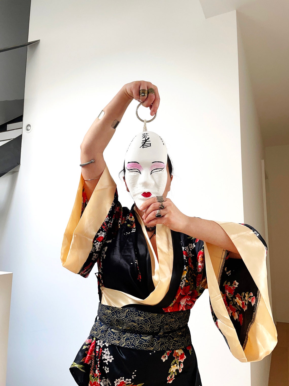 Geisha Original Handmade Wall Hanging Japanese Geisha Mask - Etsy UK