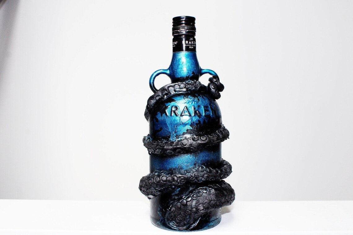 The Kraken Original Handmade Customized Kraken Bottle Free | Etsy