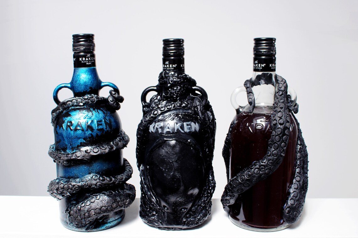 The Kraken Original Handmade Customized Kraken Bottle Free | Etsy