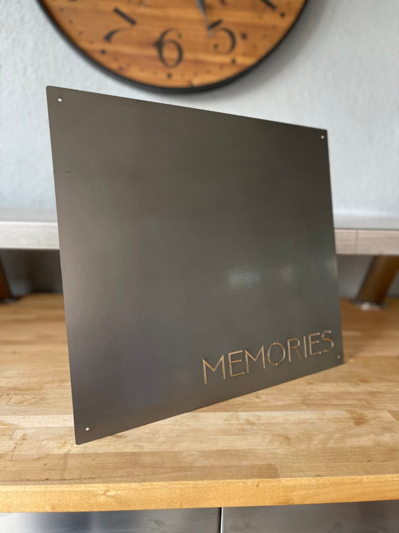 Memories Metal Steel Magnet Board Sign Industrial Home Decor - Etsy