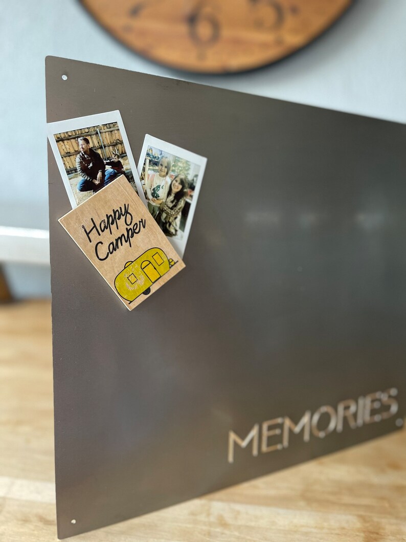 Memories Metal Steel Magnet Board Sign Industrial Home Decor - Etsy