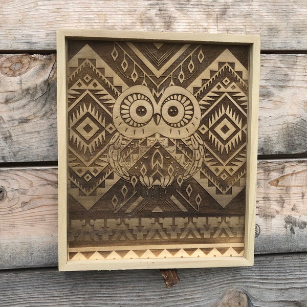 Aztec Owl - Etsy