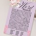 Fairy Purple Floral Baby Shower Game Word Search Fairy Word - Etsy