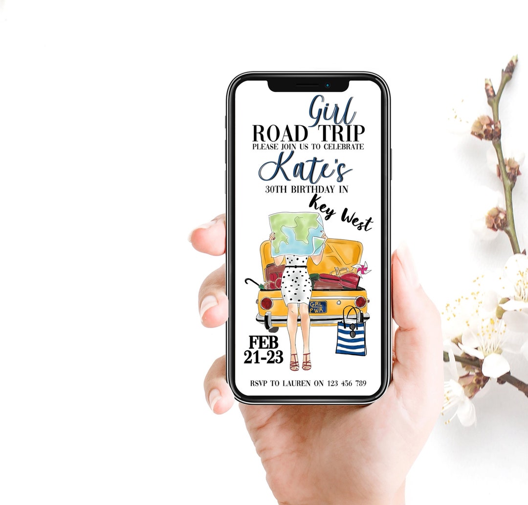 Evite Girls Weekend Roadtrip Invitation, Girls Weekend Party Template ...