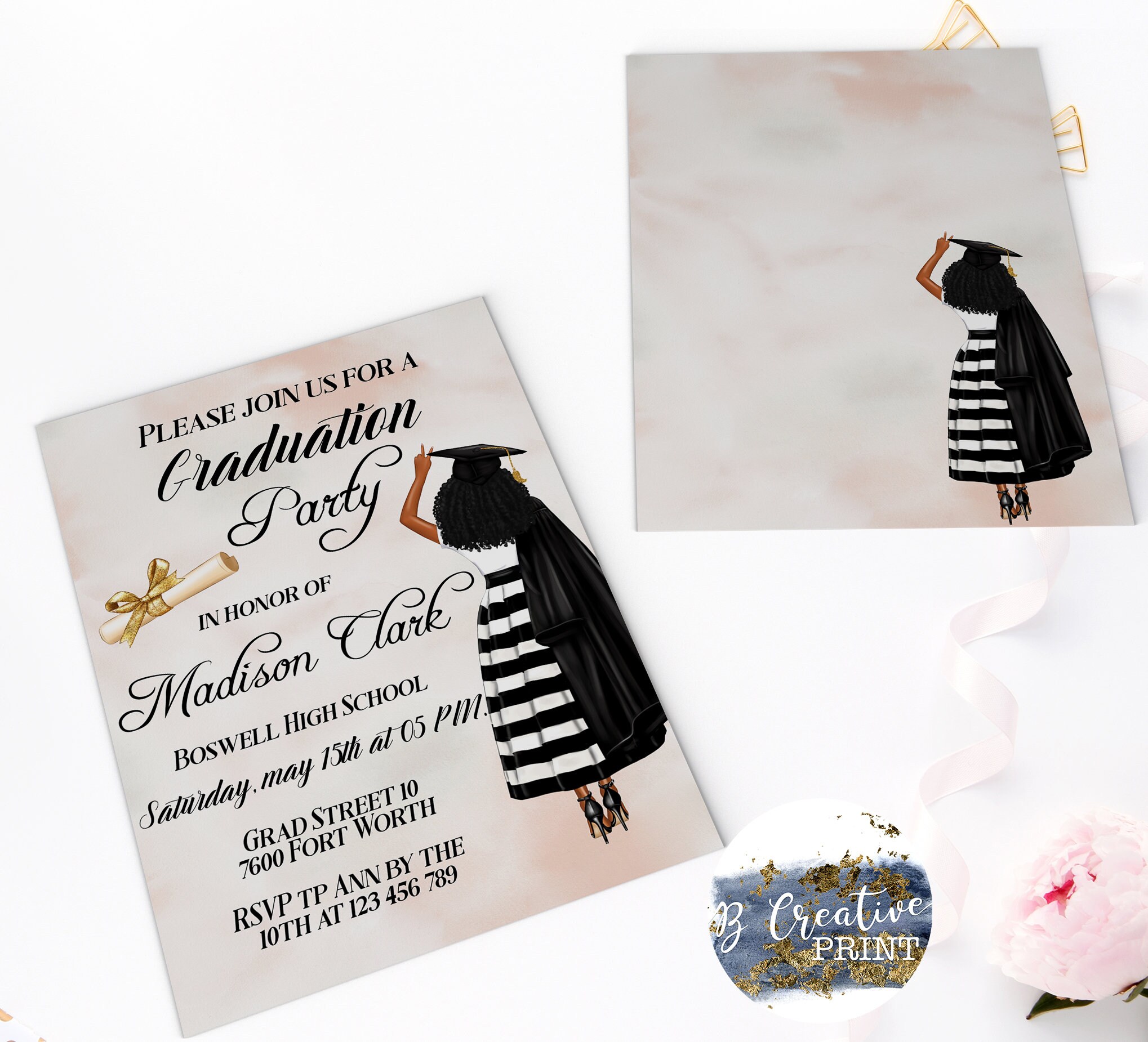 Graduation Party Invitation Graduation Invitation Template | Etsy