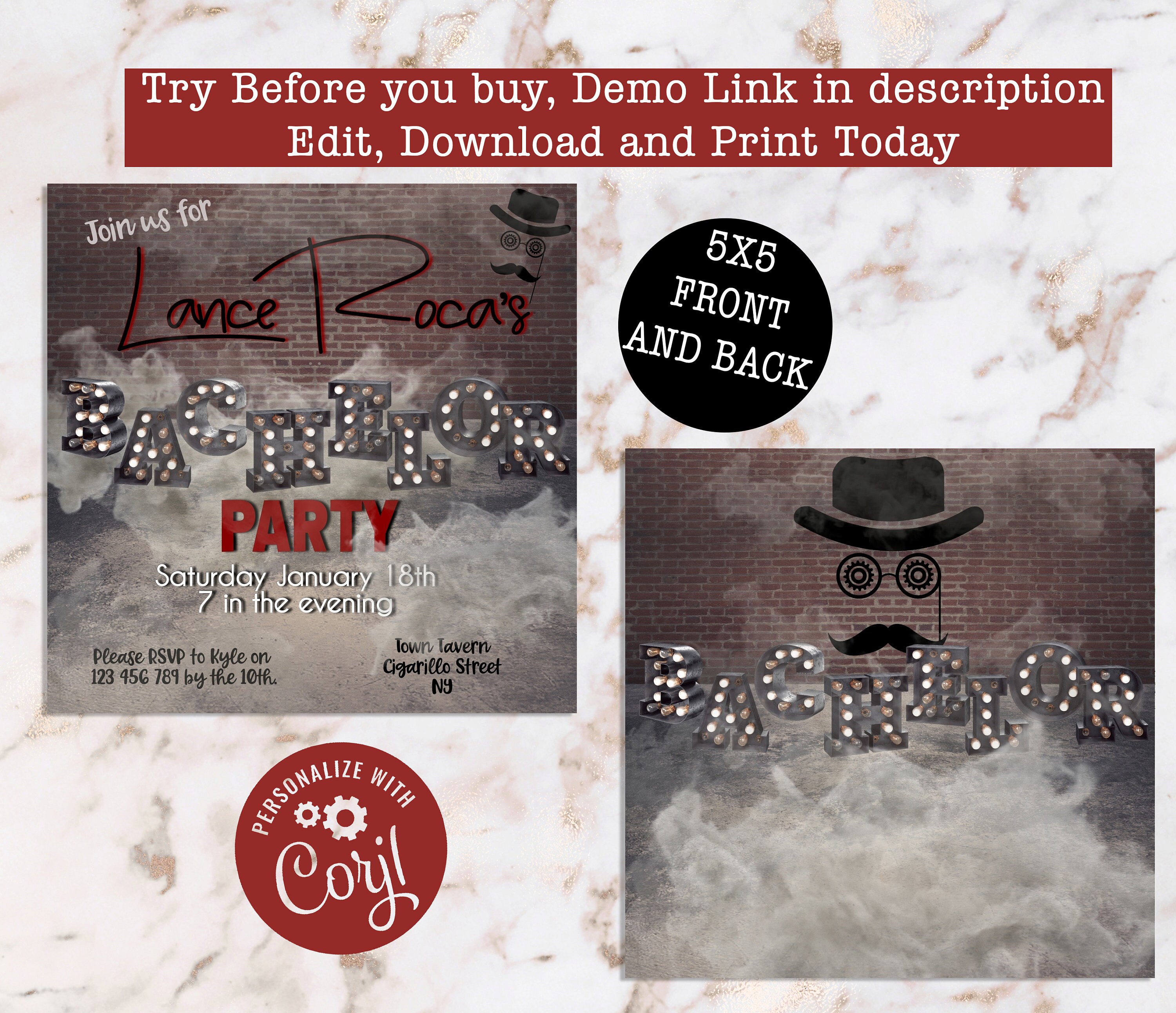 Bachelor Weekend Getaway Invitation Bachelor Getaway Mens - Etsy