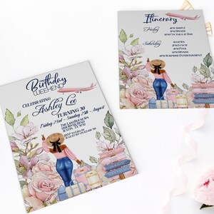 Birthday Weekend Invitation Template, Birthday Weekend Itinerary ...