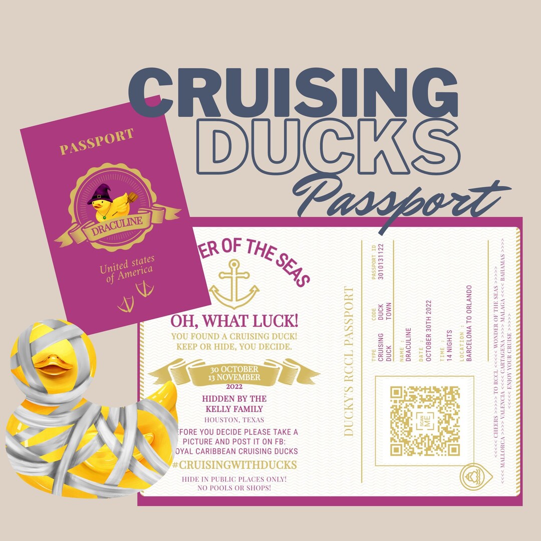 Halloween Rubber Duck Tag | Custom Cruising With Ducks Passport ...