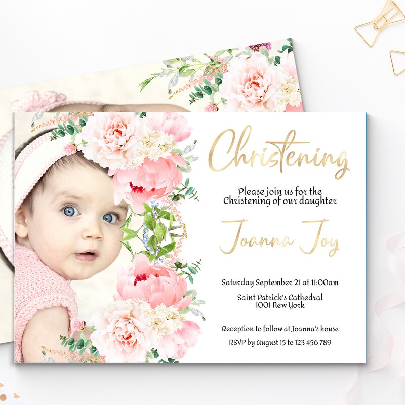 Christening Invitation - Etsy