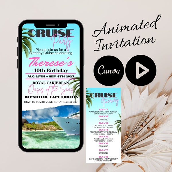 Cruise Party Invitations - Etsy