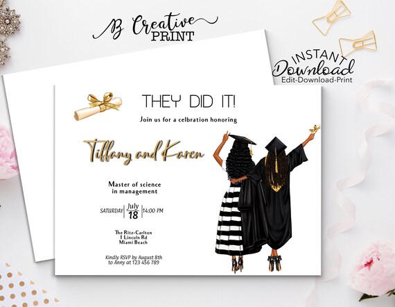 Graduation Party Invitation Graduation Invitation Template | Etsy