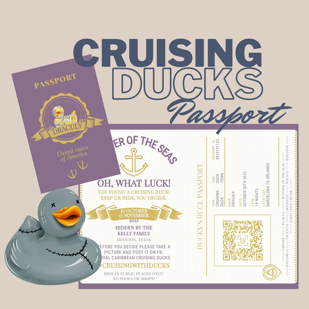 Halloween Rubber Duck Tag | Cruising With Ducks Passport | Halloween ...