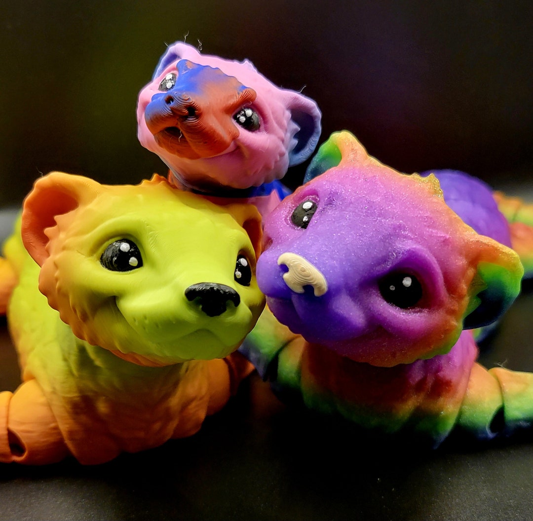 3D Printed Flexi Ferret Fidget ADHD Sensory Play - Etsy