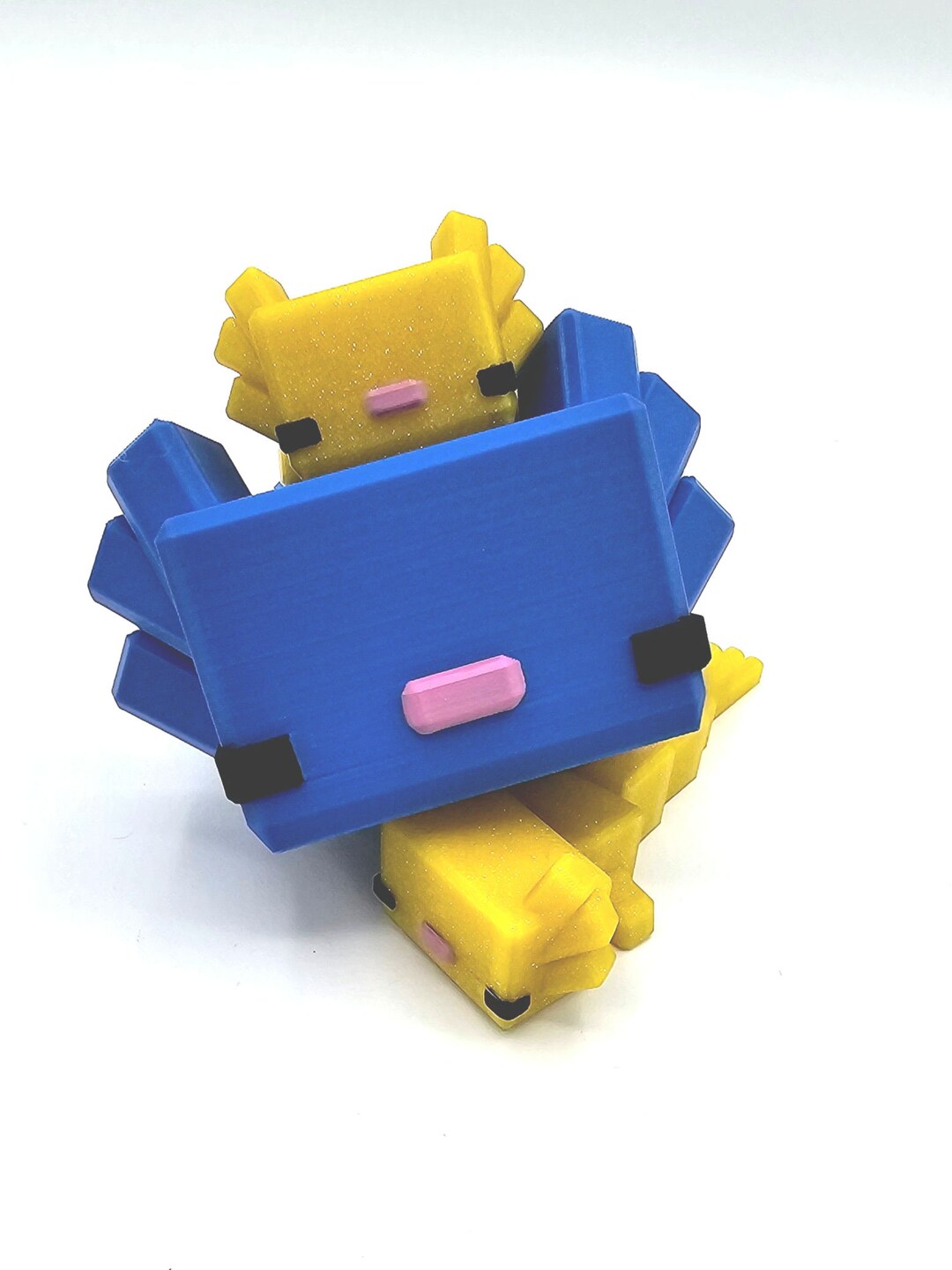 3D Printed Bloxolotl Box Square Blocks Axolotl - Etsy