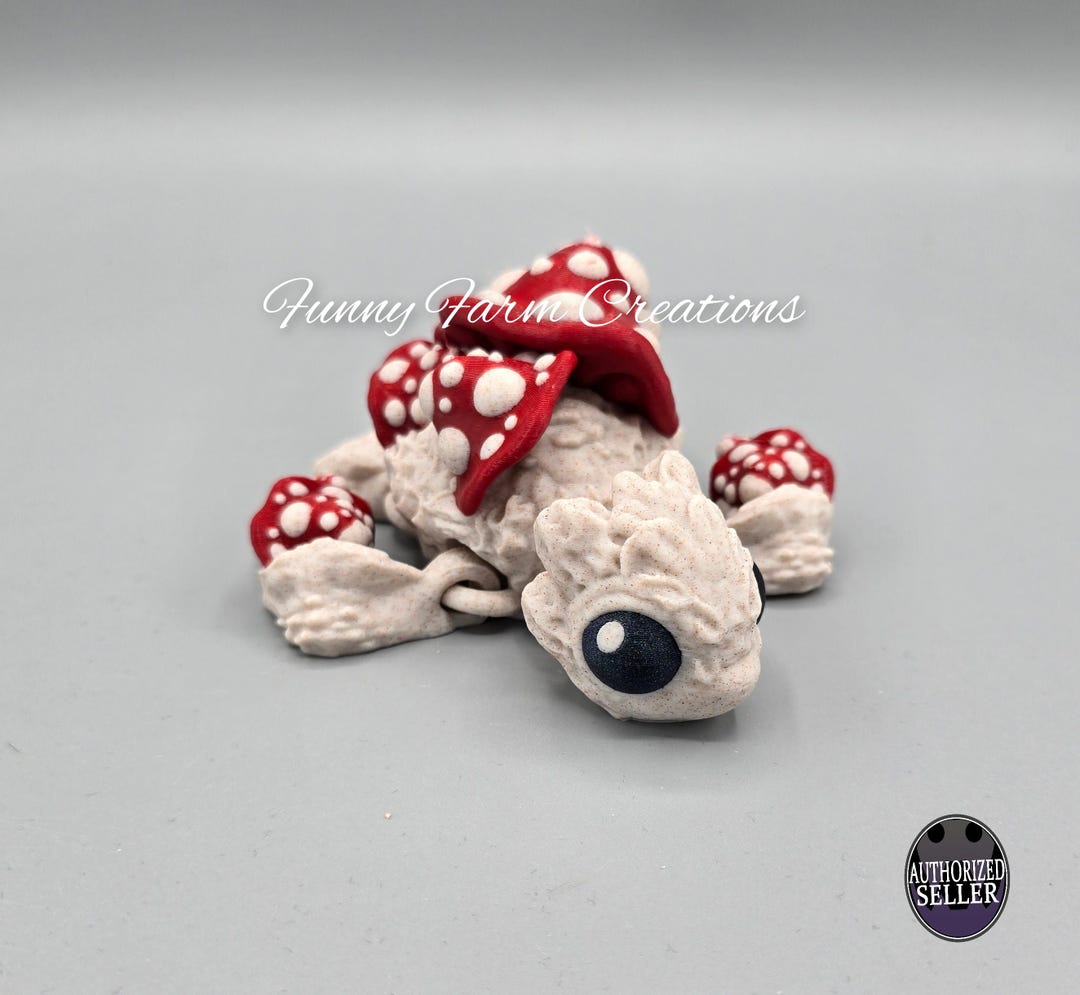 3D Printed Mushroom Turtle - Etsy