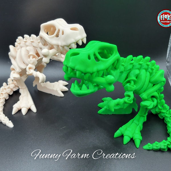 3d Printed Dinosaur Skeleton Etsy