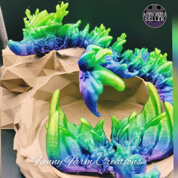 3d Printed Articulated Dragon Coral Reef - Etsy