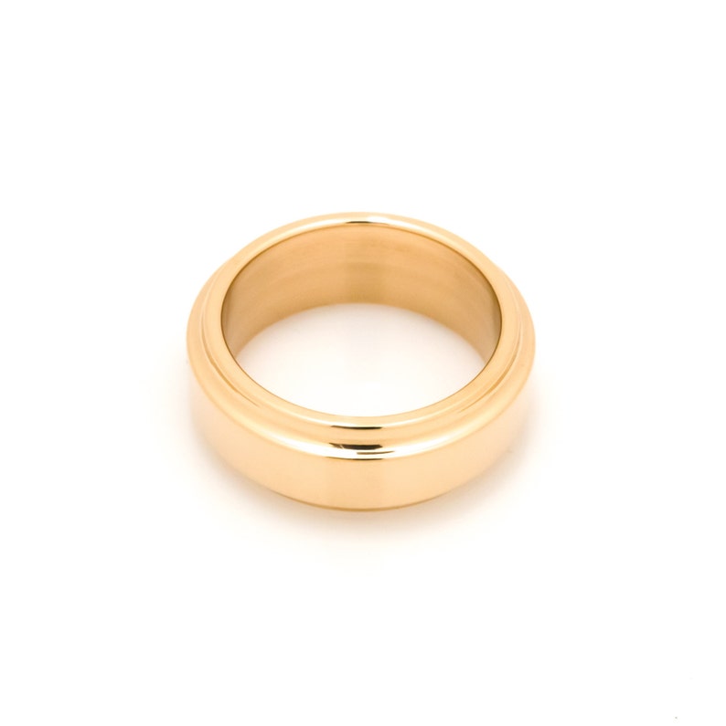 Beryllium Copper Ring | 8mm Custom Ring | Comfort Fit Wedding Ring ...