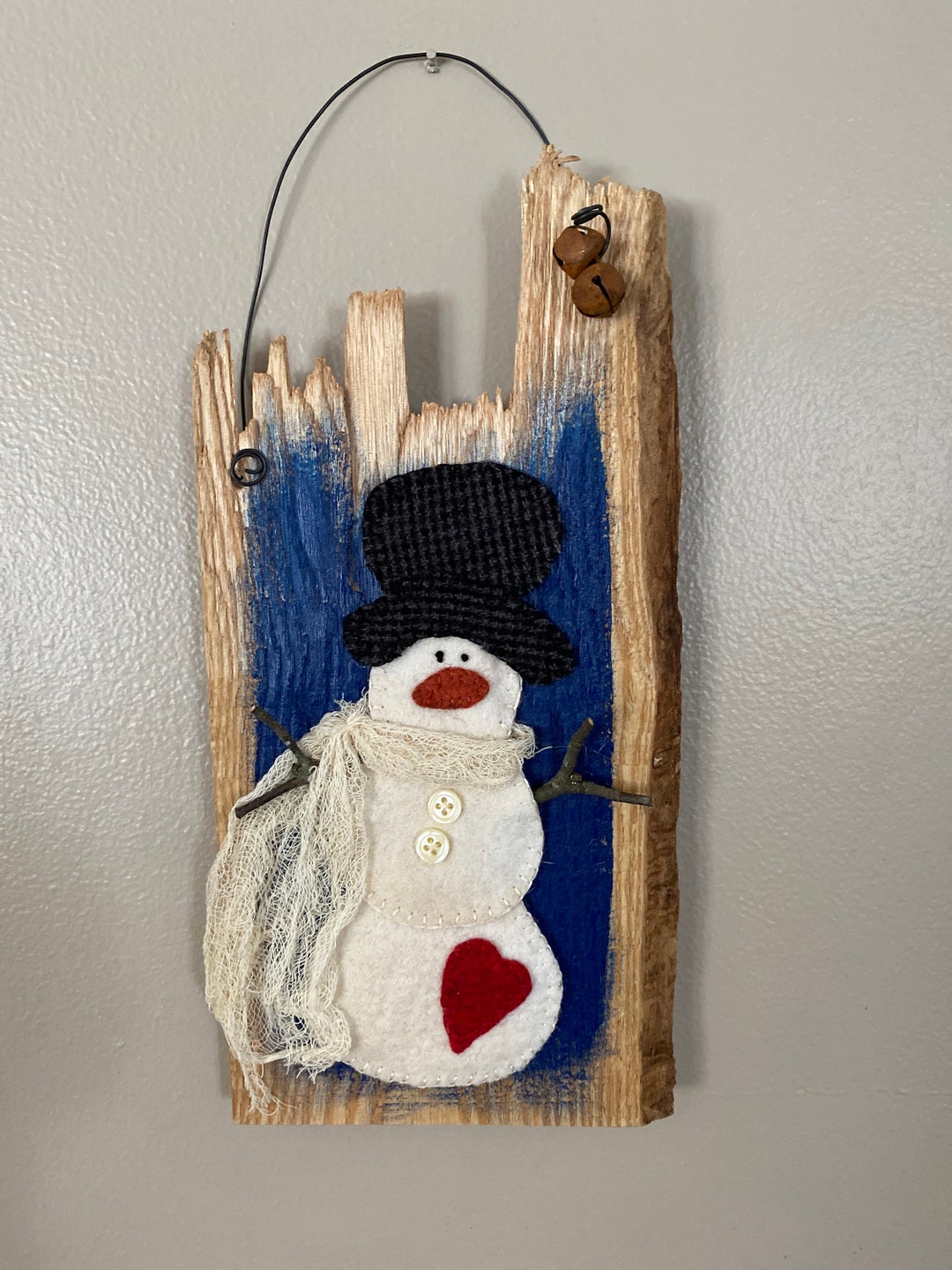 Snowman Wall Hanging - Etsy