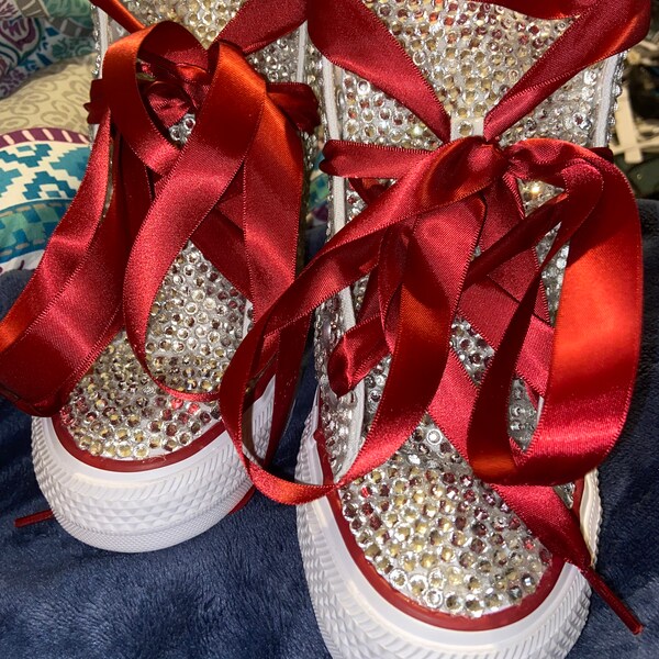 Rhinestone Sneakers - Etsy