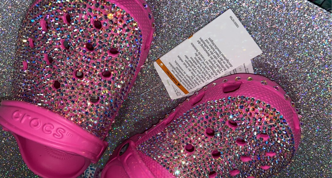 Bling Rhinestone Crocs Adults Birthday Wedding - Etsy