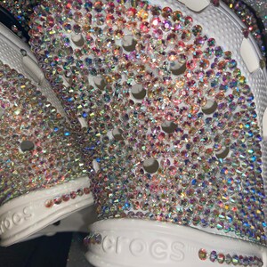 Bling Custom Rhinestone Crocs Adults Birthday Wedding - Etsy