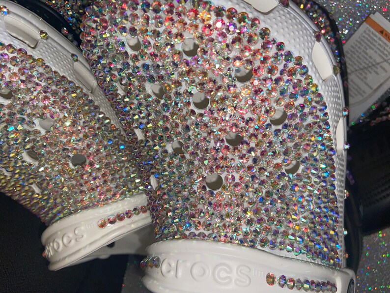Bling Custom Rhinestone Crocs Adults Birthday Wedding | Etsy