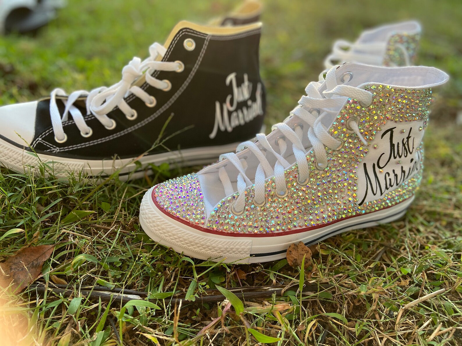 Custom Wedding Converse Bride Groom Bridesmaids Wedding - Etsy