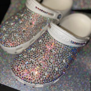 Bling Custom Rhinestone Crocs Adults Birthday Wedding - Etsy