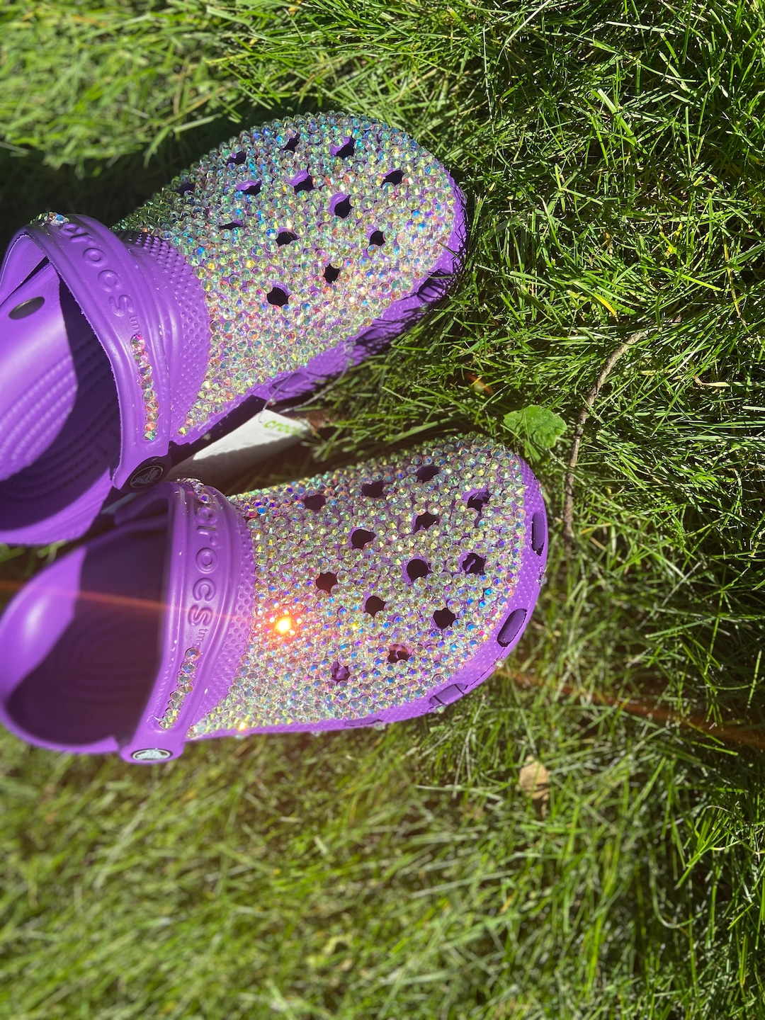 Bling Custom Rhinestone Crocs Adultos Cumpleaños Boda - Etsy España