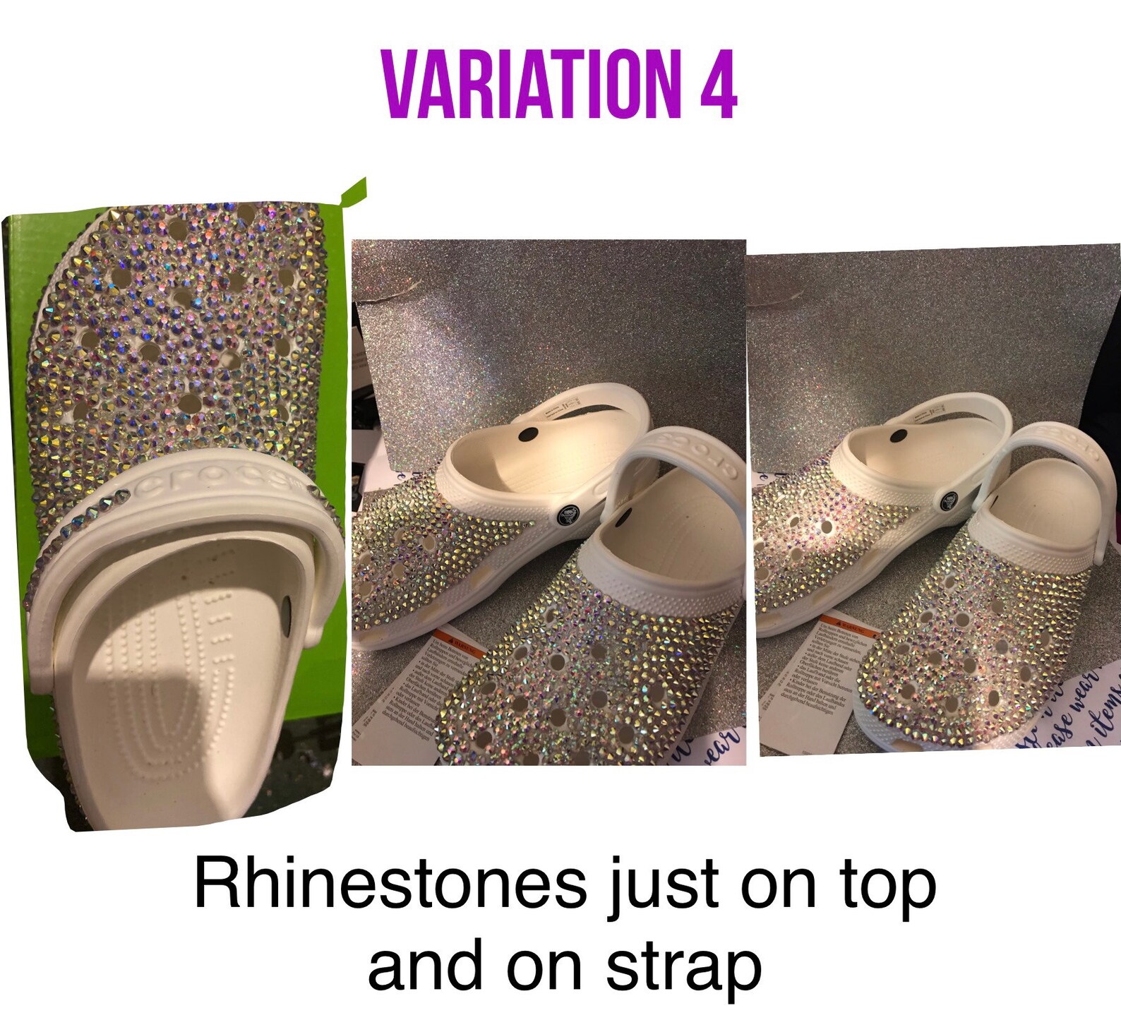 Bling Custom Rhinestone Crocs Adults Birthday Wedding - Etsy