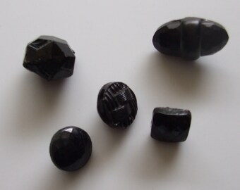 Antique Tiny Glass Buttons - Etsy