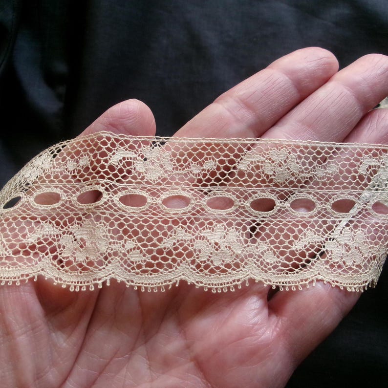 Vintage Cream Lace Trim, Beautiful Old Lace, About 5 Yards Total - Etsy