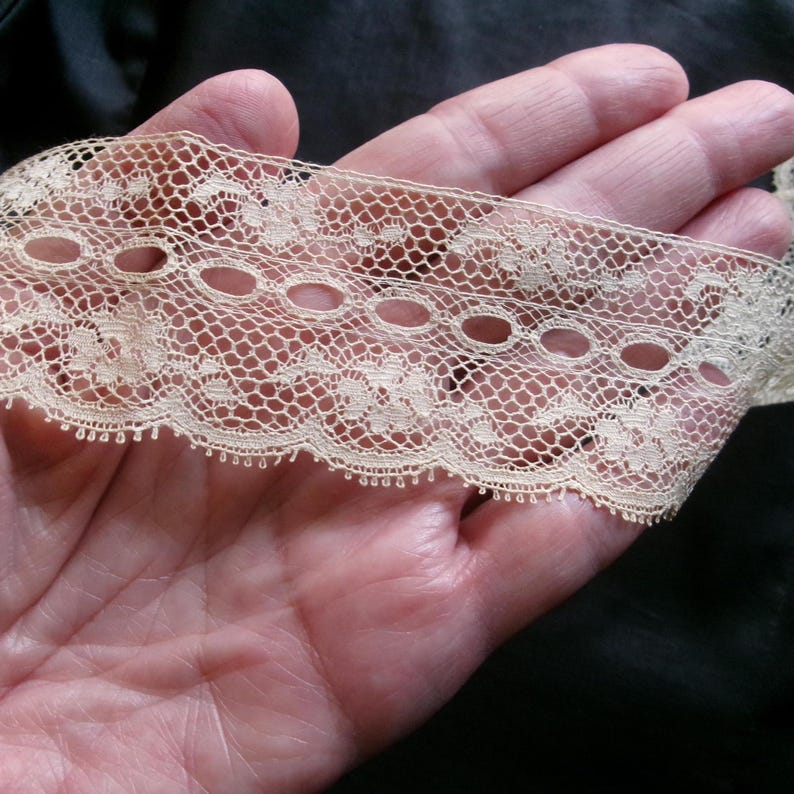 Vintage Cream Lace Trim, Beautiful Old Lace, About 5 Yards Total - Etsy