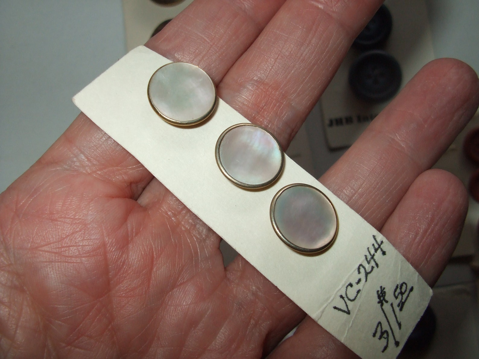 Vintage NOS Buttons 1970s to 1980s Era Button Wood MOP and - Etsy