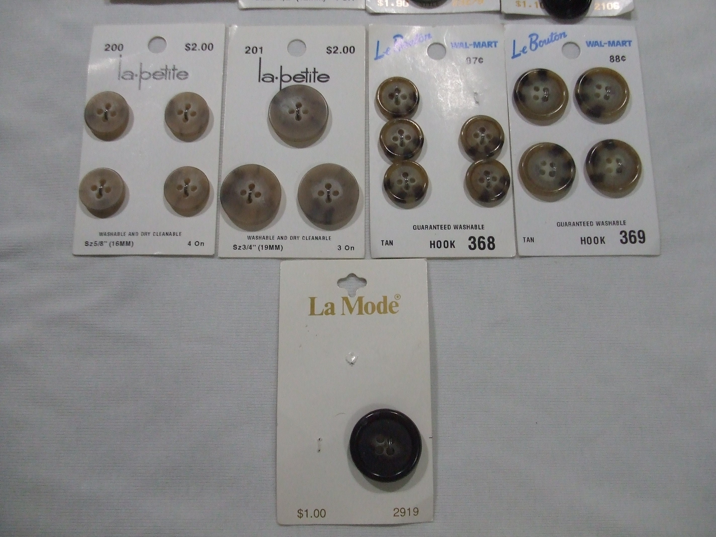 Vintage NOS Buttons, 1970s to 1980s Era Button, Metal and Plastic ...